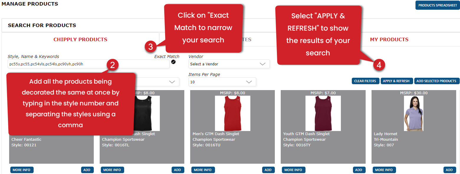 Add Products to your stores