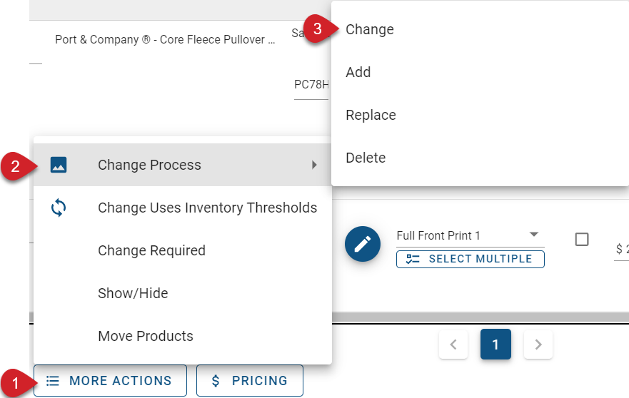Change the Display Artwork When Offering Multiple Processes